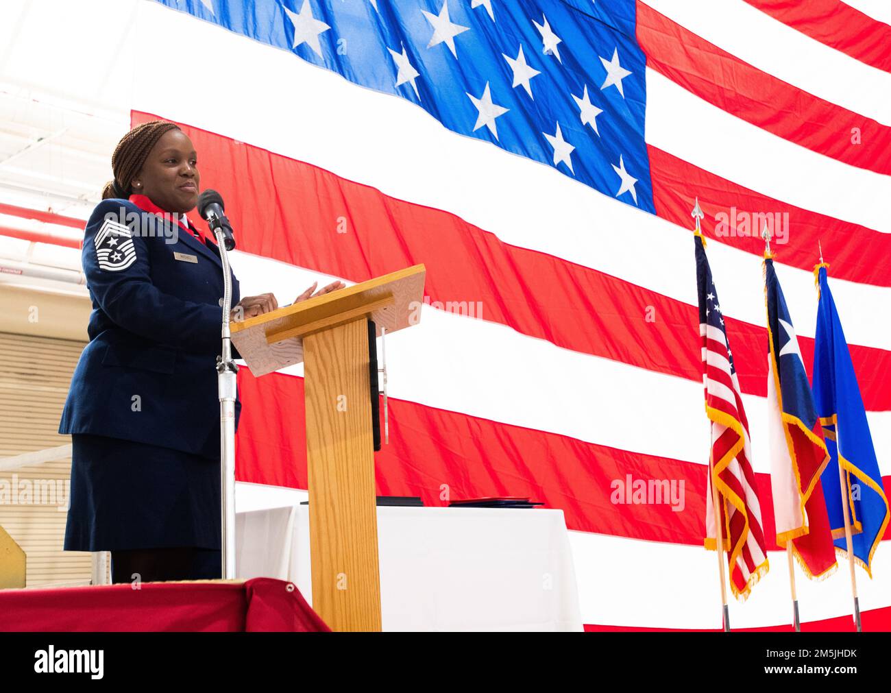 Chefmeisterin LaTasha Mitchell, Senior Enlisted Leader der Texas Air ...