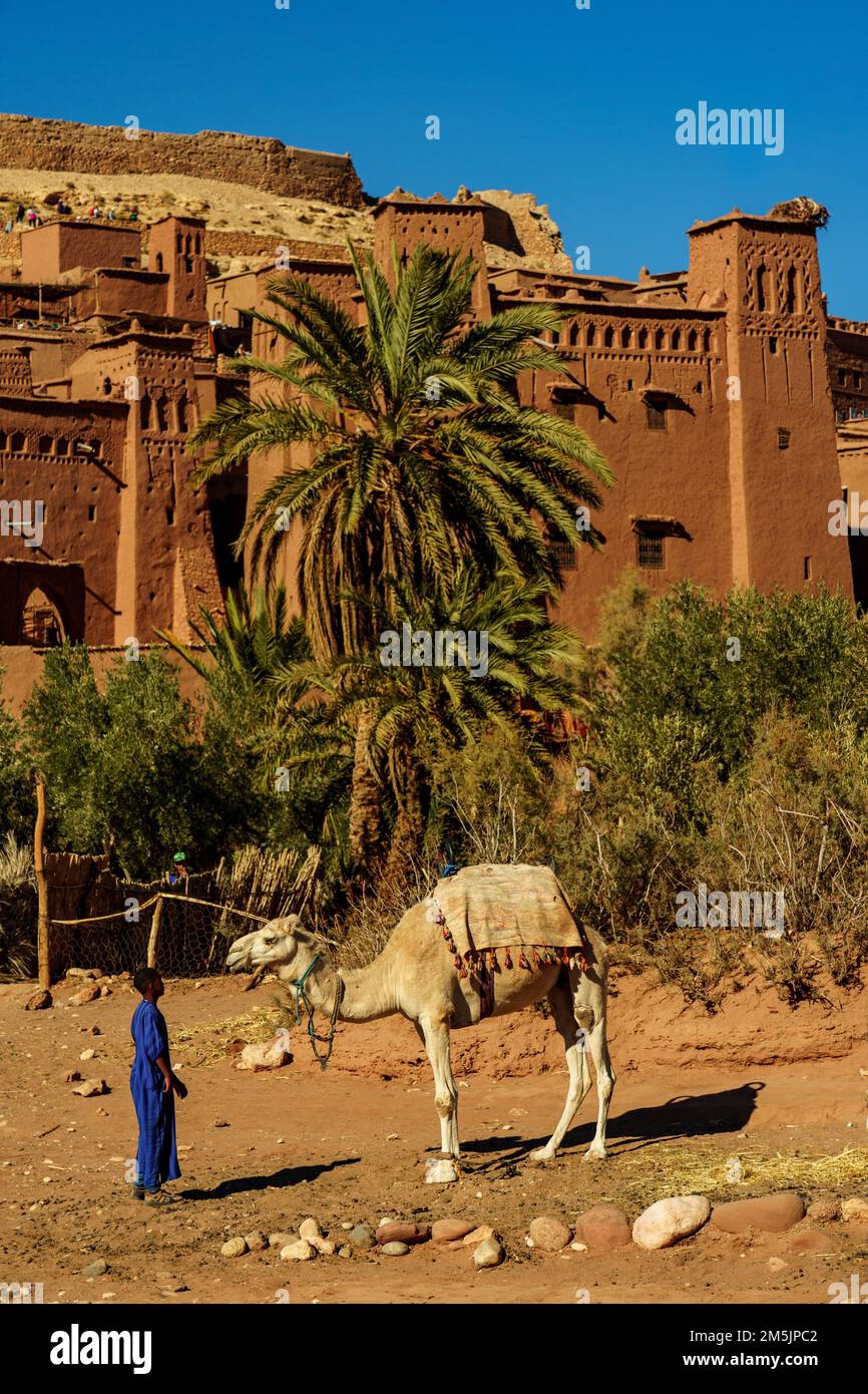 Marokko. Ksar d'Ait Ben Haddou im Atlasgebirge Marokkos. UNESCO ...