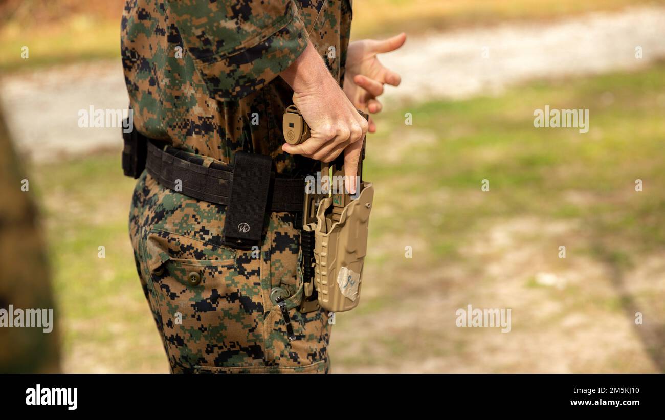 USA Marinekorps-Sergeant Michael Trull, Platoon-Führer der 2D Marine ...