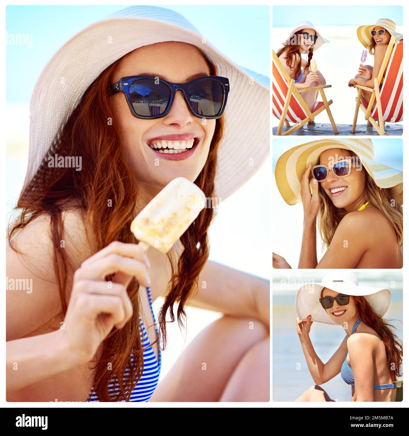 Schöne frauen am strand Ausgeschnittene Stockfotos und -bilder - Alamy