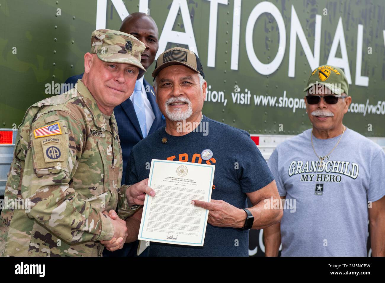 USA Army Jason McRoberts, 502. Force Support Group Command Sgt. Maj ...