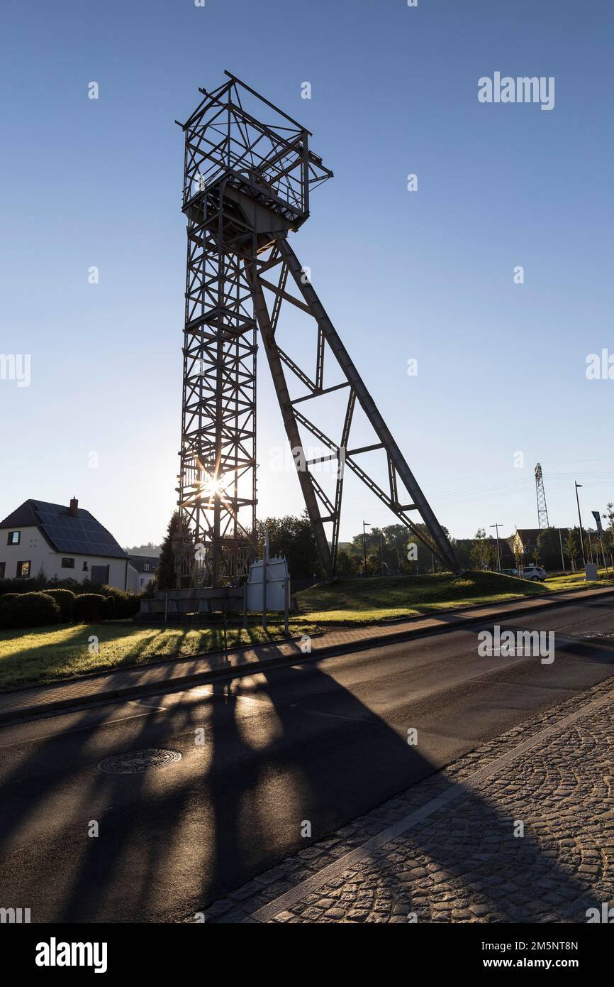 Technisches Denkmal, gewundene Turm von Schacht 1, Bergbautechnik ...
