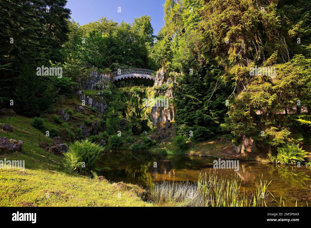 Bergpark Wilhelmshöhe mit Teufelsbrücke, UNESCO-Weltkulturerbe, Kassel ...
