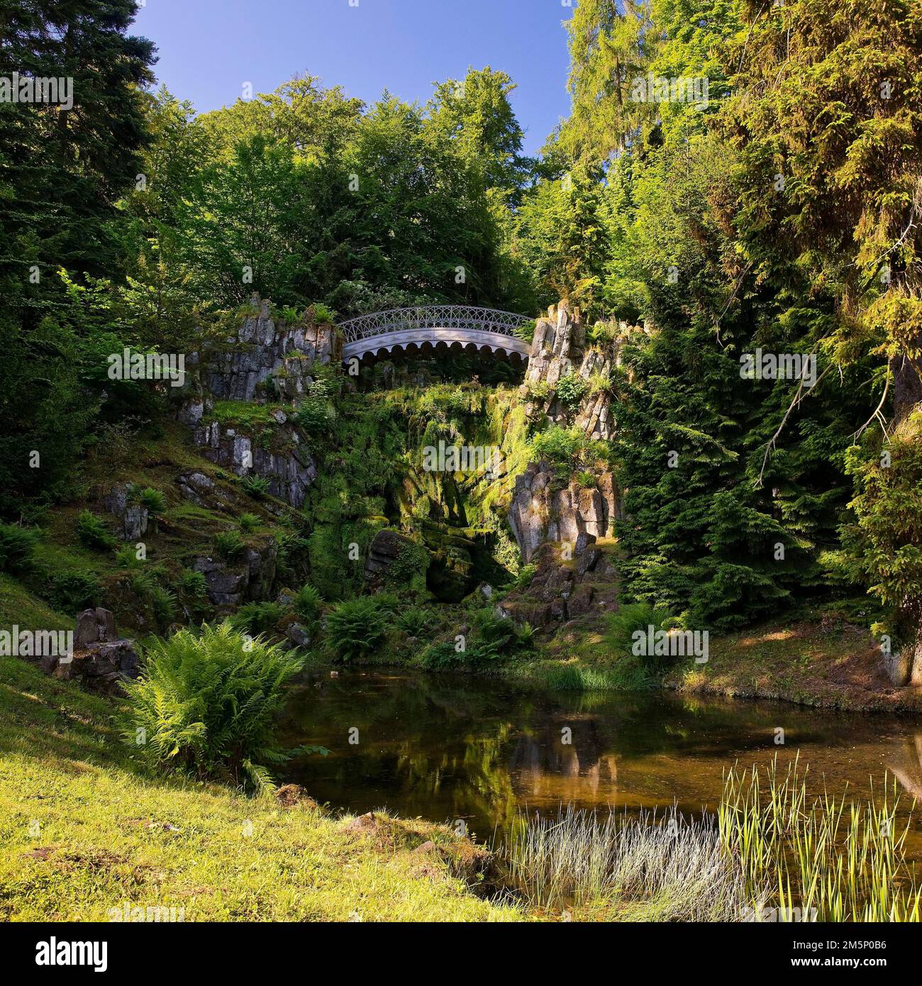 Bergpark Wilhelmshöhe mit Teufelsbrücke, UNESCO-Weltkulturerbe, Kassel ...