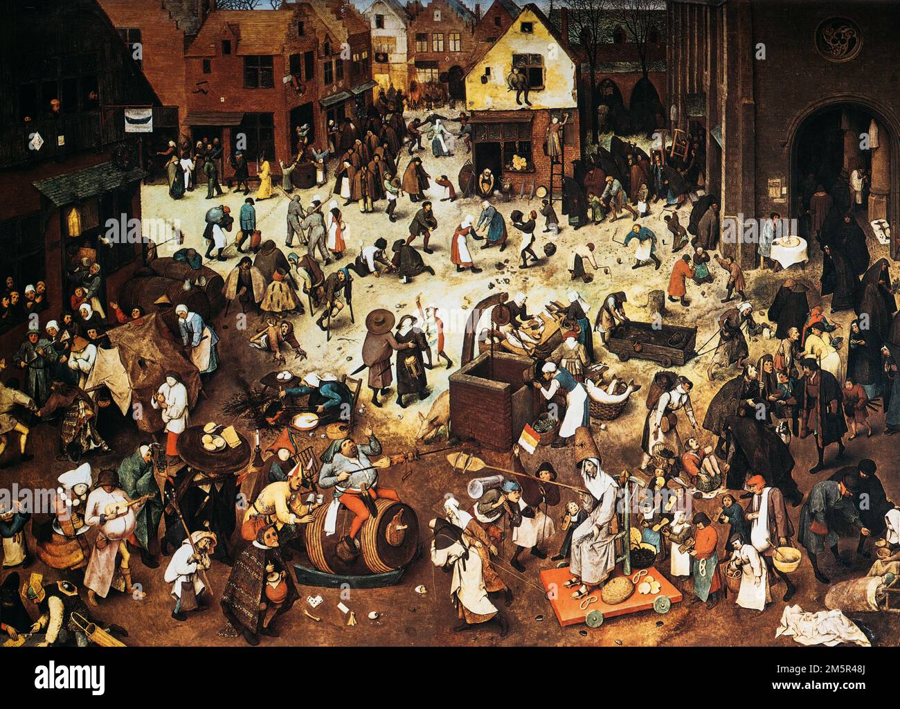 Pieter Bruegel Auch Brueghel Oder Breughel Elder. Der Kampf zwischen ...