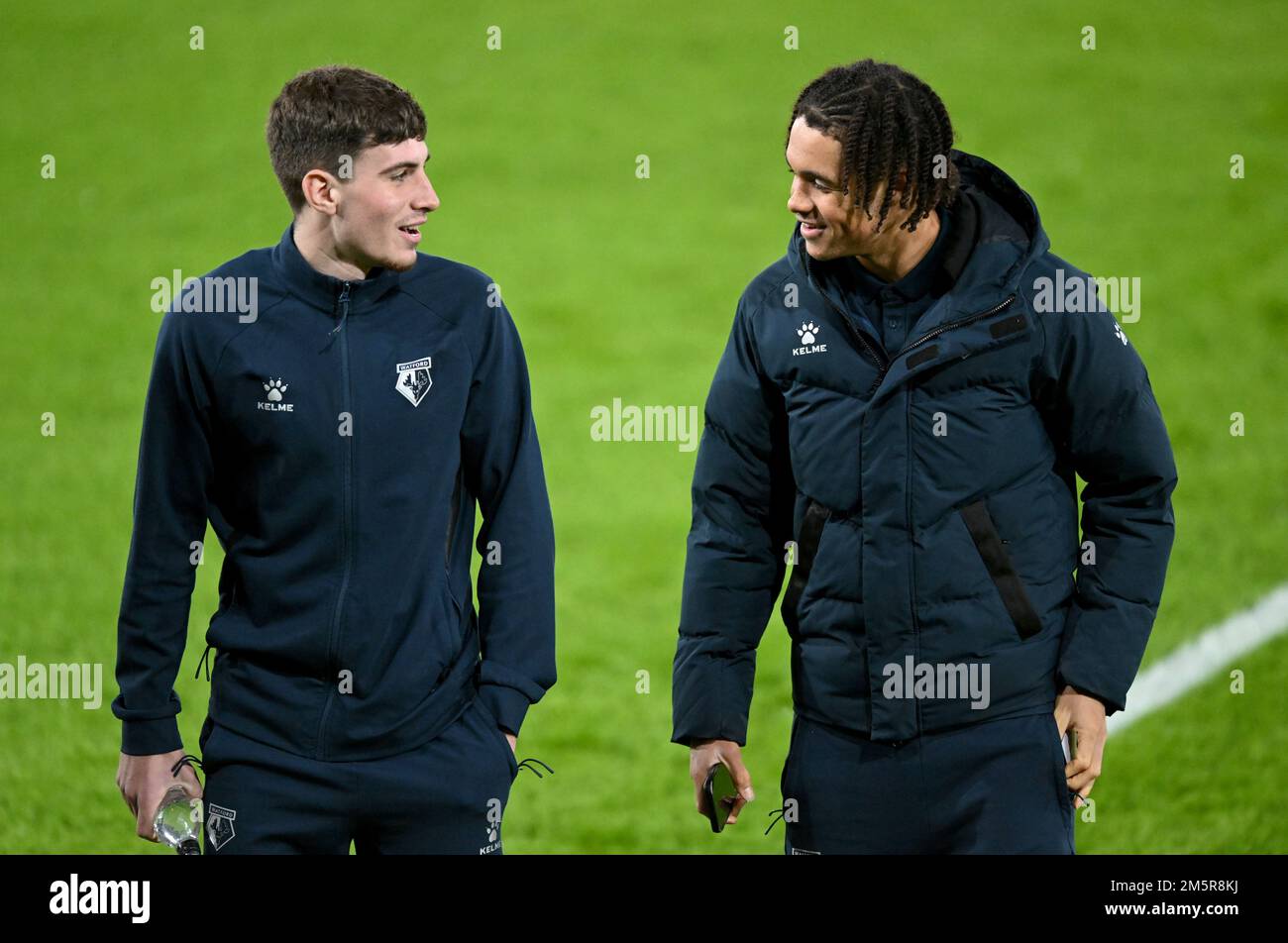 Watfords James Morris (links) und Adrian Blake vor dem Sky Bet ...