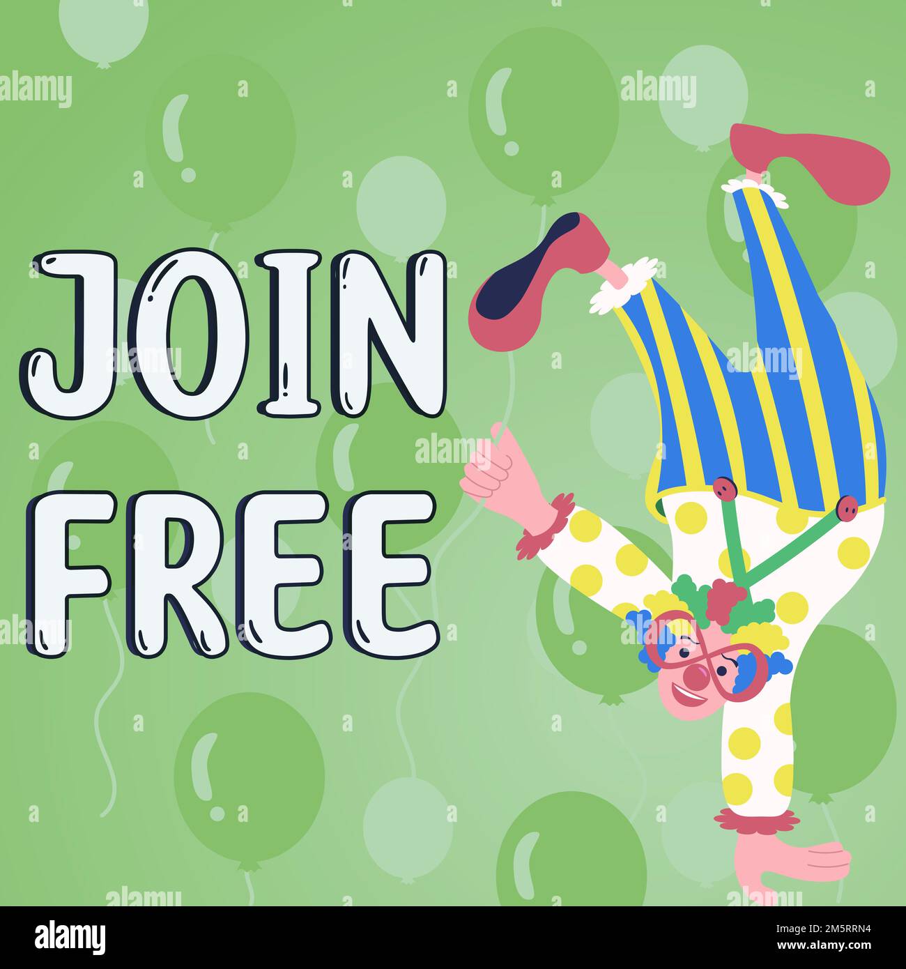Konzeptionelle Beschriftung Join Free. Internetkonzept die Handlung ...