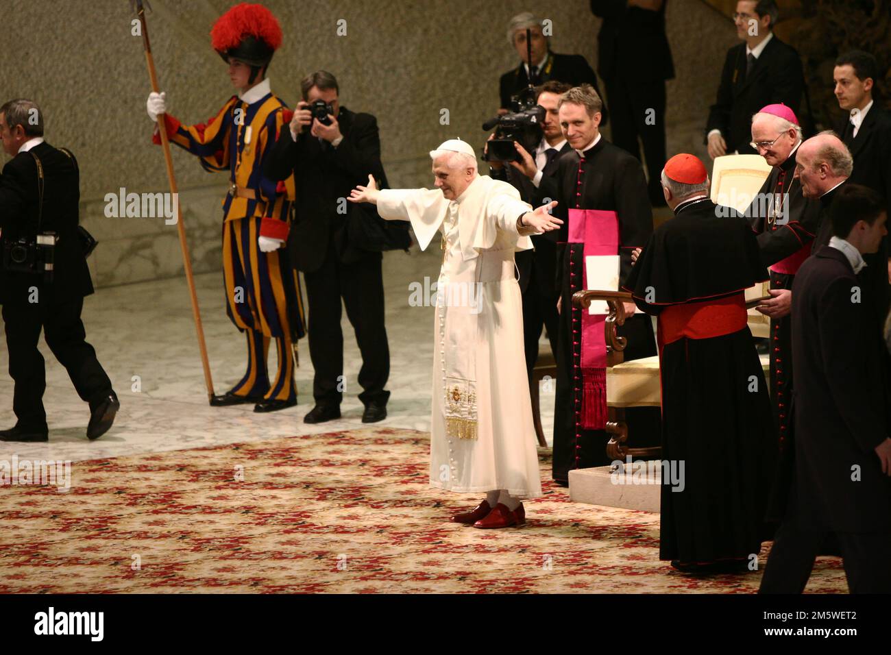 Papst Benedikt XVI., Joseph Ratzinger, Vatikanstadt, Italien ...