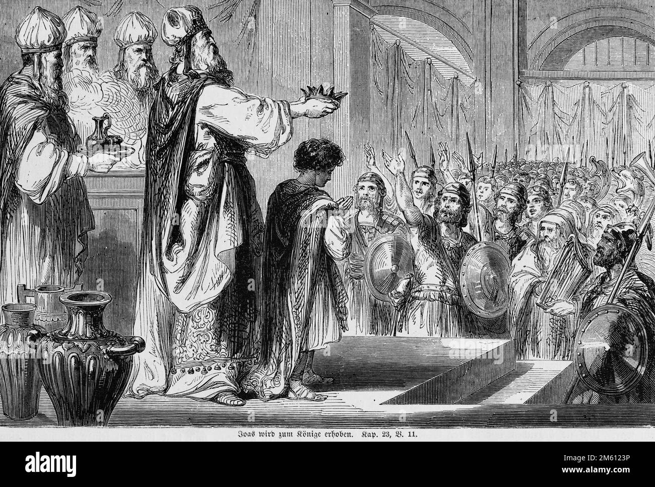 Joas wird zum König gekrönt, Gott schütze den König, Bibel, Altes ...