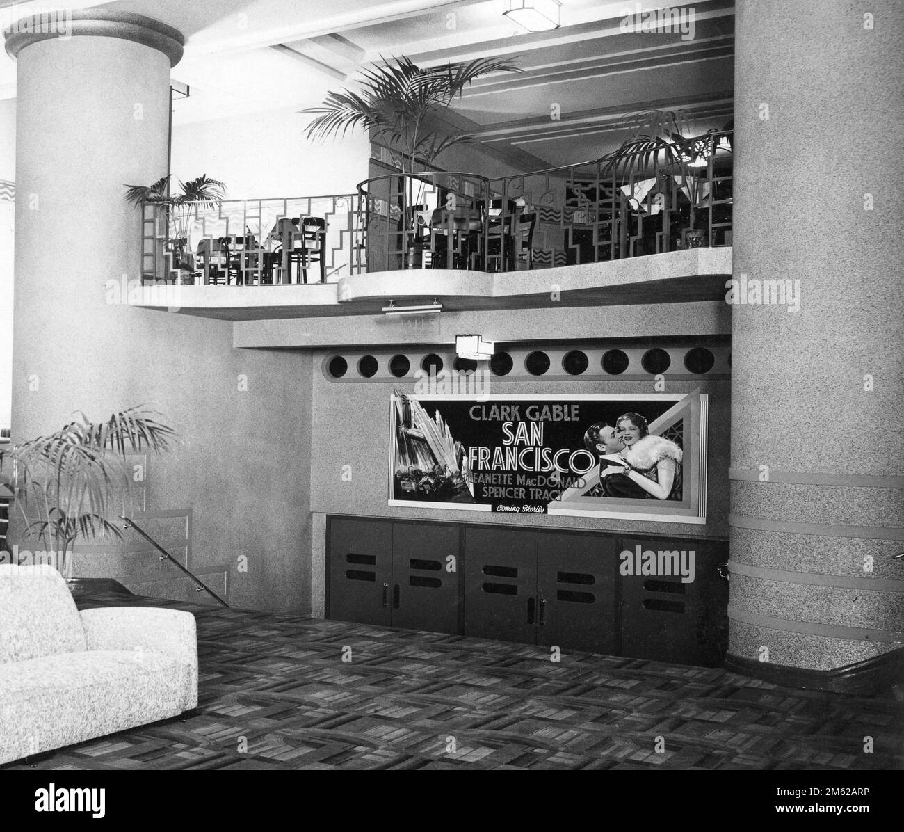 Detail des Foyers des Regal Cinema in Kettering bei seiner Eröffnung im ...