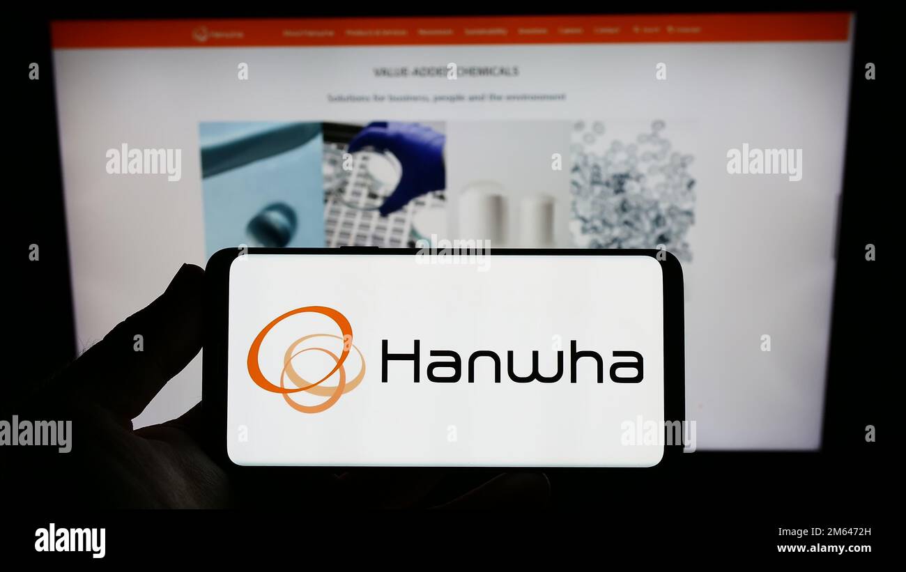 Hanwha logo -Fotos und -Bildmaterial in hoher Auflösung – Alamy