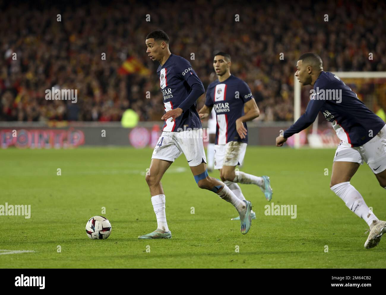 Hugo Ekitike von PSG während des Fußballspiels der französischen ...