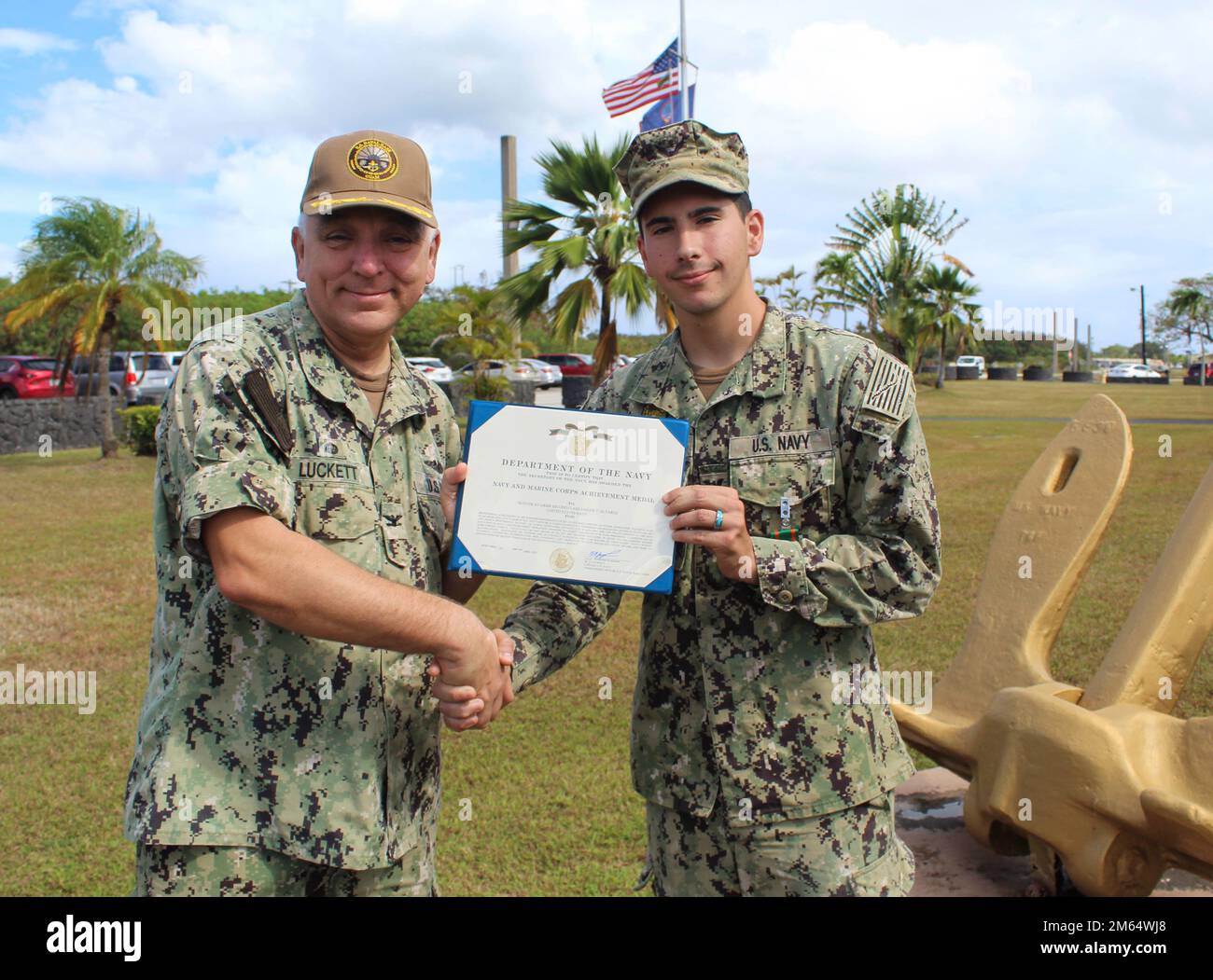 MARINESTÜTZPUNKT GUAM (1. APRIL 2022) – USA Der Befehlshaber des ...