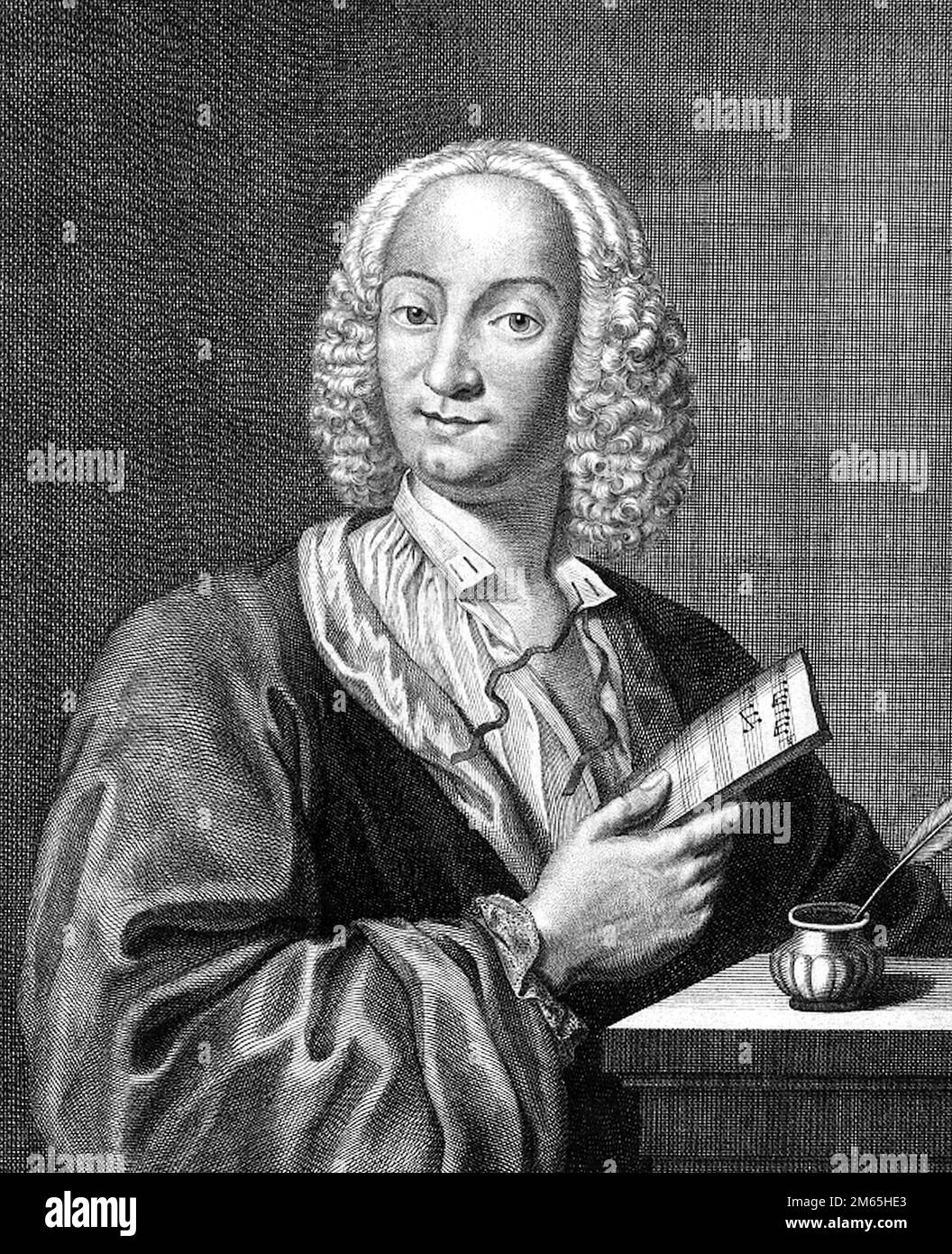 Antonio Vivaldi. Porträt des italienischen Komponisten und Violinisten ...