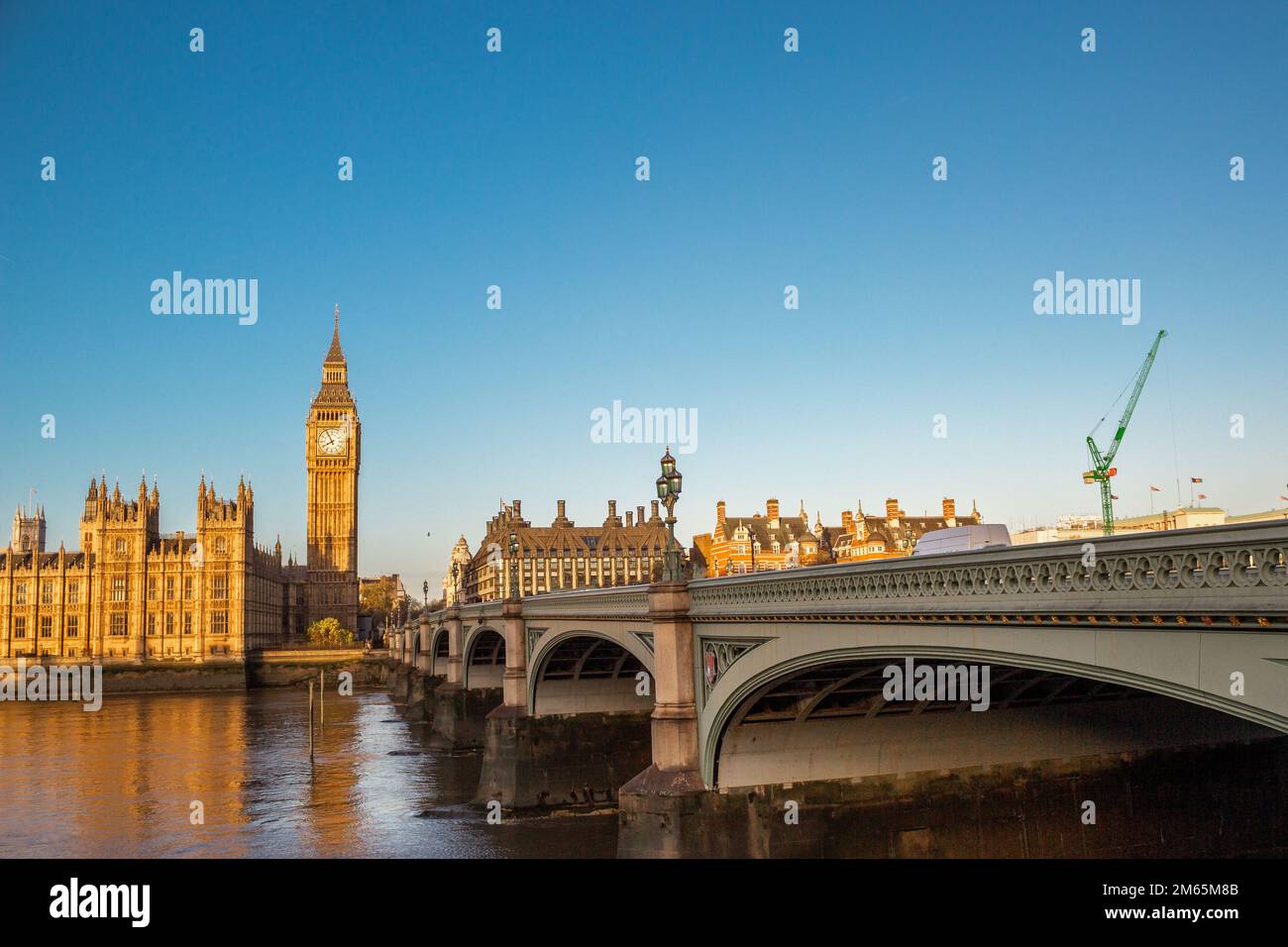 Westminster Palace und Big Ben, die große Glocke der Großen Uhr von ...