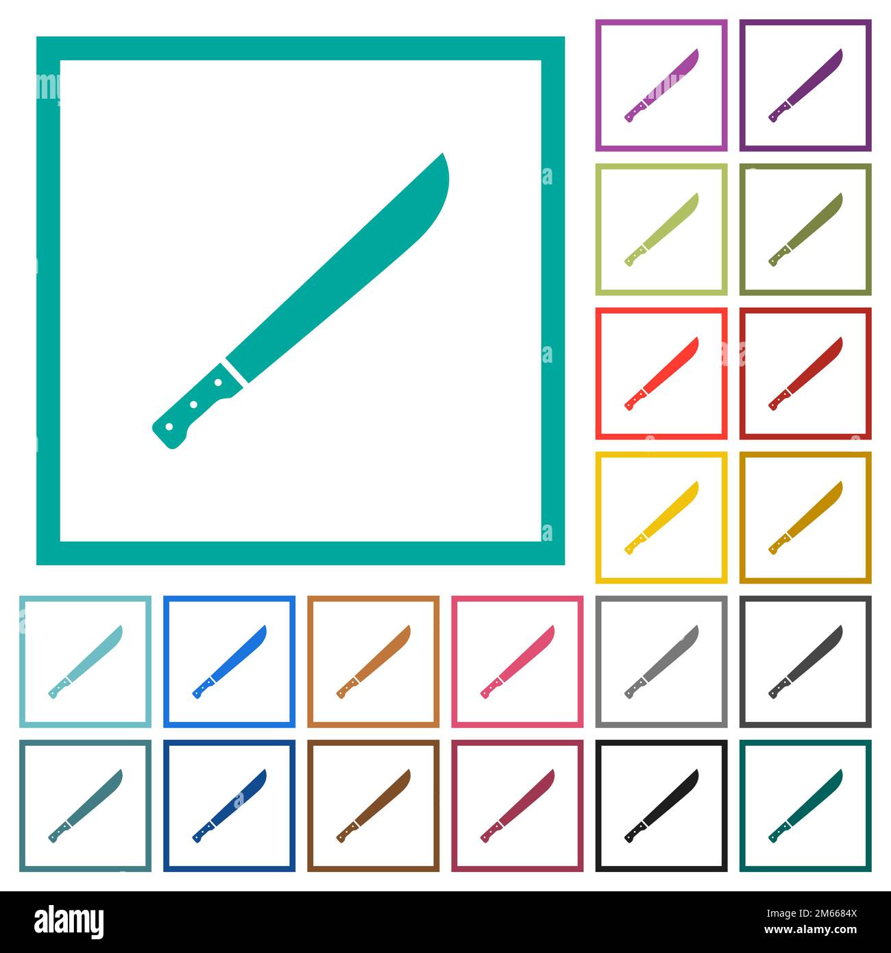 Machete cutting tool Stock-Vektorgrafiken kaufen - Alamy