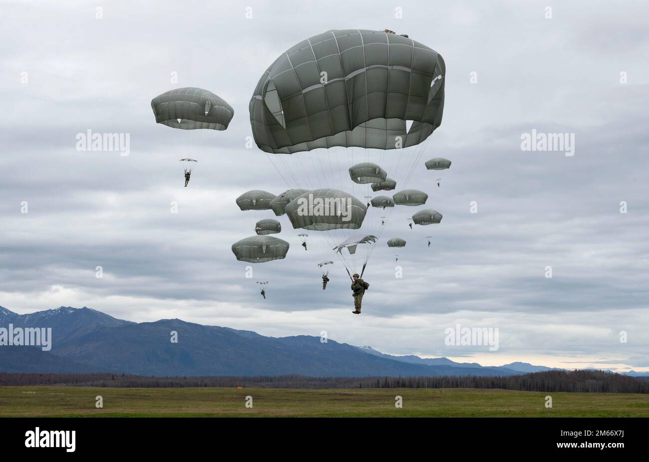 USA Fallschirmjäger der Armee, die dem 2. Infanterie-Brigaden-Kampfteam ...