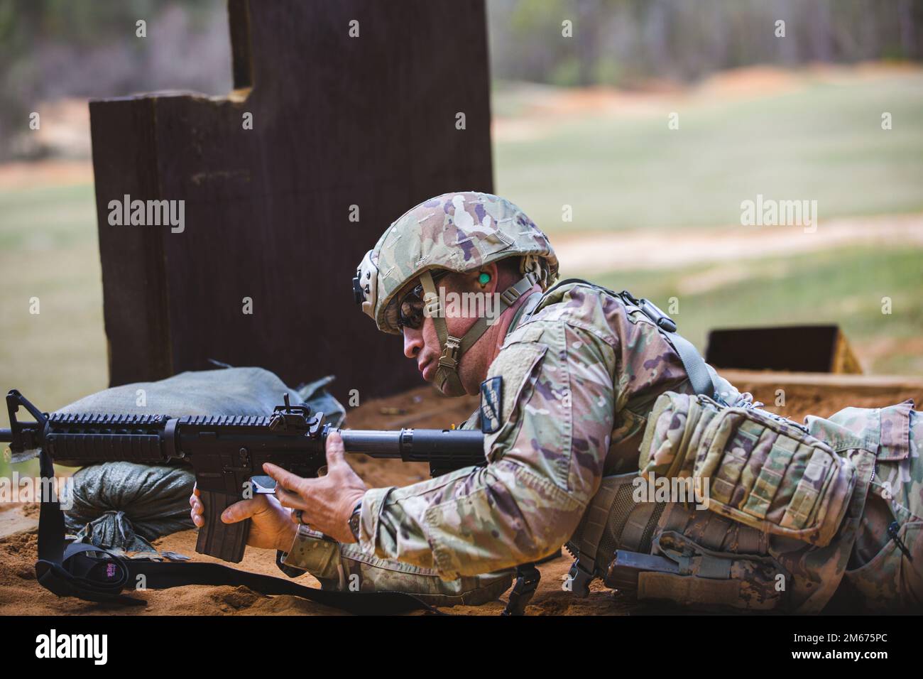 USA Army Reserve Soldier Staff Sgt. Joshua Hammock, der 982. Combat ...
