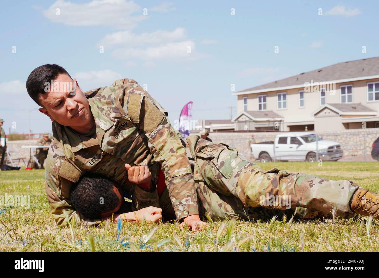 USA Armeekapitän Dustin Lee, dem Brooke Army Medical Center in der ...