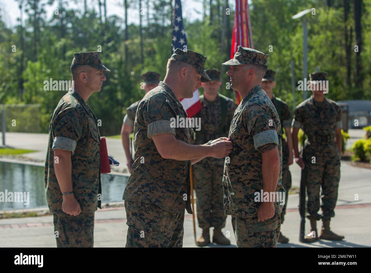 USA Marinekorps Master Sgt. Jeremiah J. Sherman, Hauptkommandant der 24 ...
