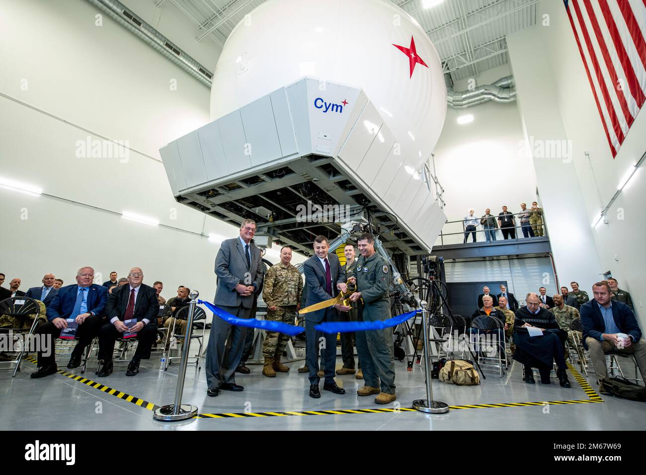 Generalmajor Andrew Gebara, Right, 8. Air Force und Joint-Global Strike ...