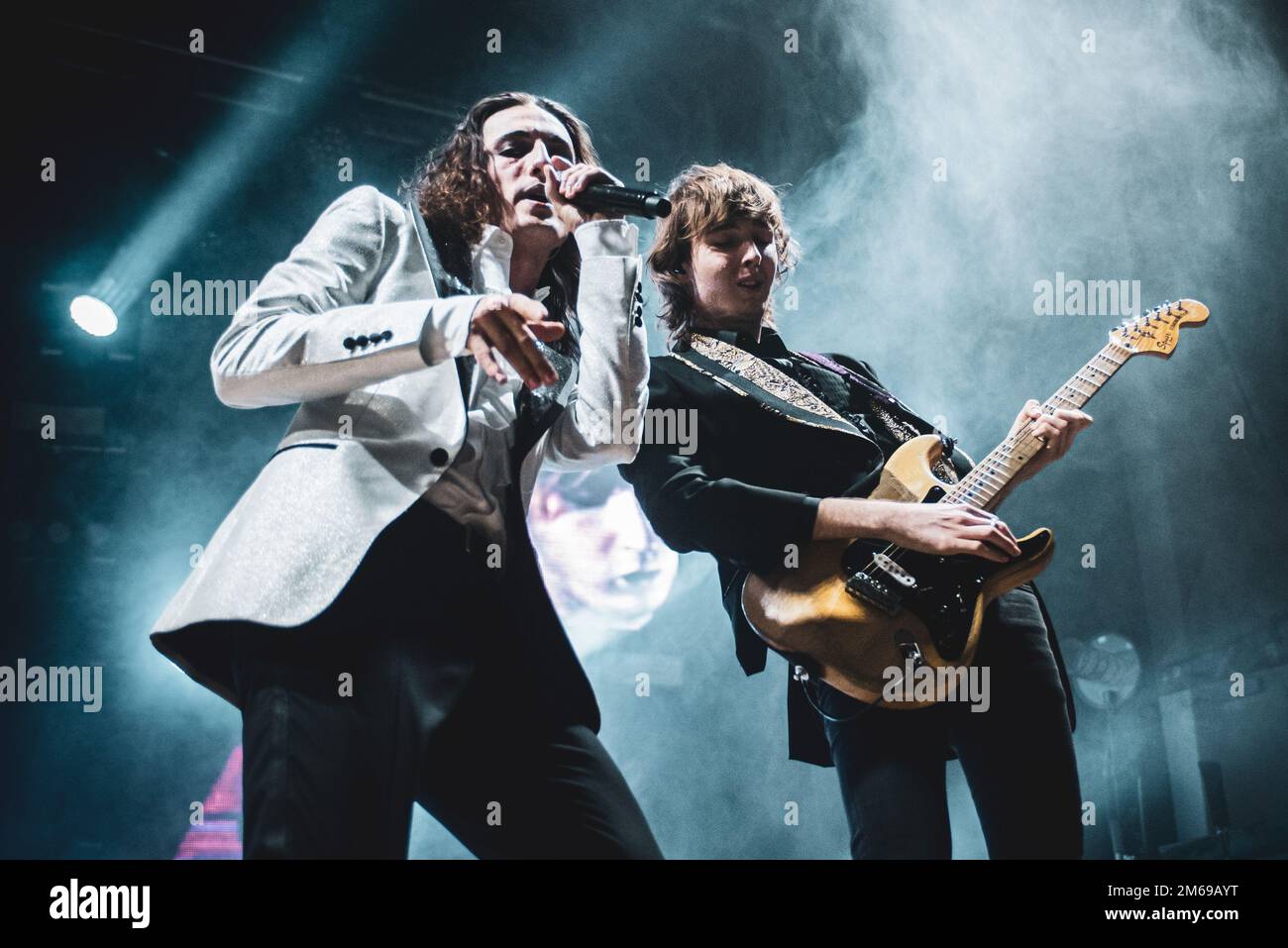 TEATRO CONCORDIA, VENARIA, ITALIEN: Damiano David (L) und Thomas Raggi ...