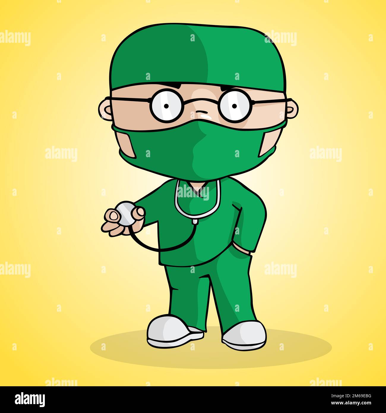 Surgeon doctor cartoon illustration -Fotos und -Bildmaterial in hoher ...