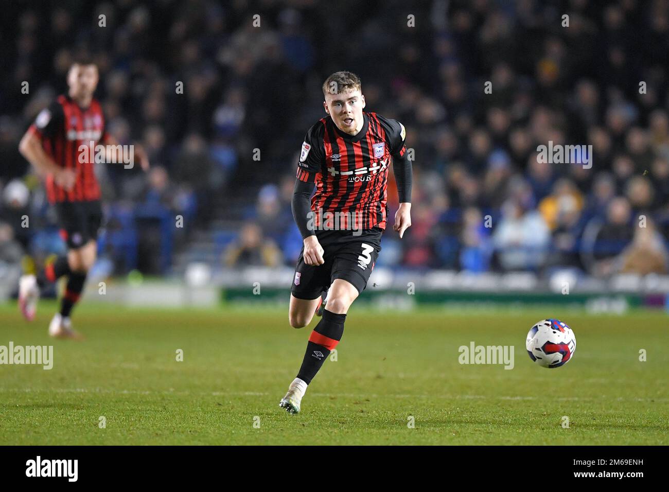 Leif Davis von Ipswich Town - Portsmouth / Ipswich Town, Sky Bet League ...