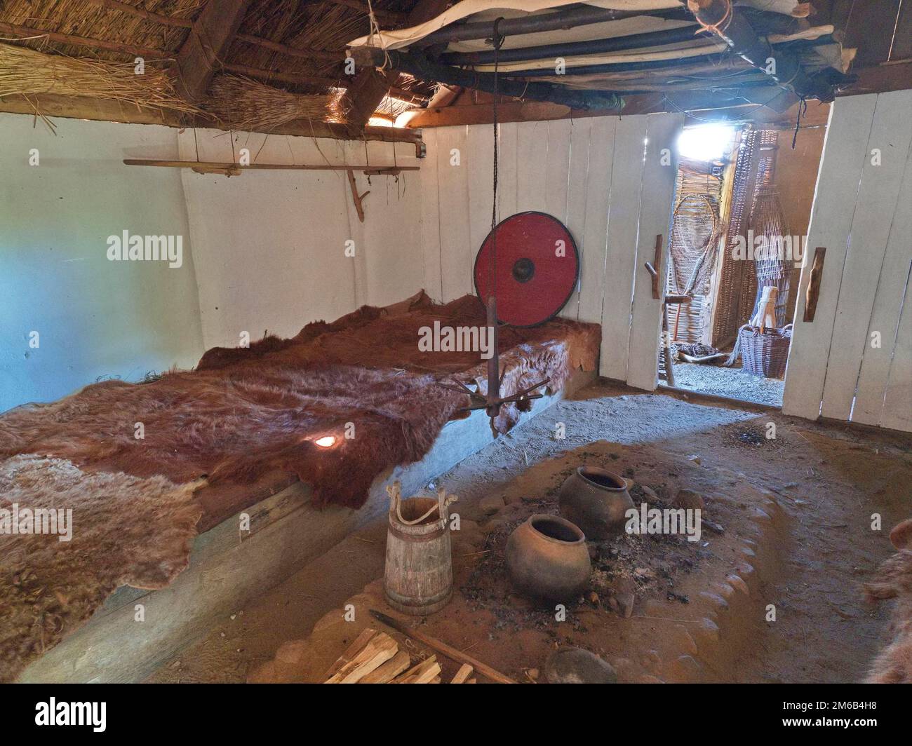 Wikingerdorf Haithabu, UNESCO-Weltkulturerbe, Innere eines ...
