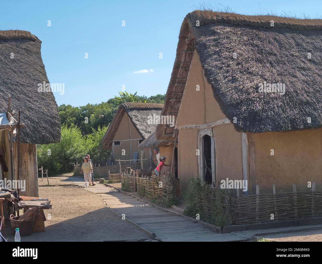 Wikingerdorf Haithabu, UNESCO-Weltkulturerbe, Innere eines ...