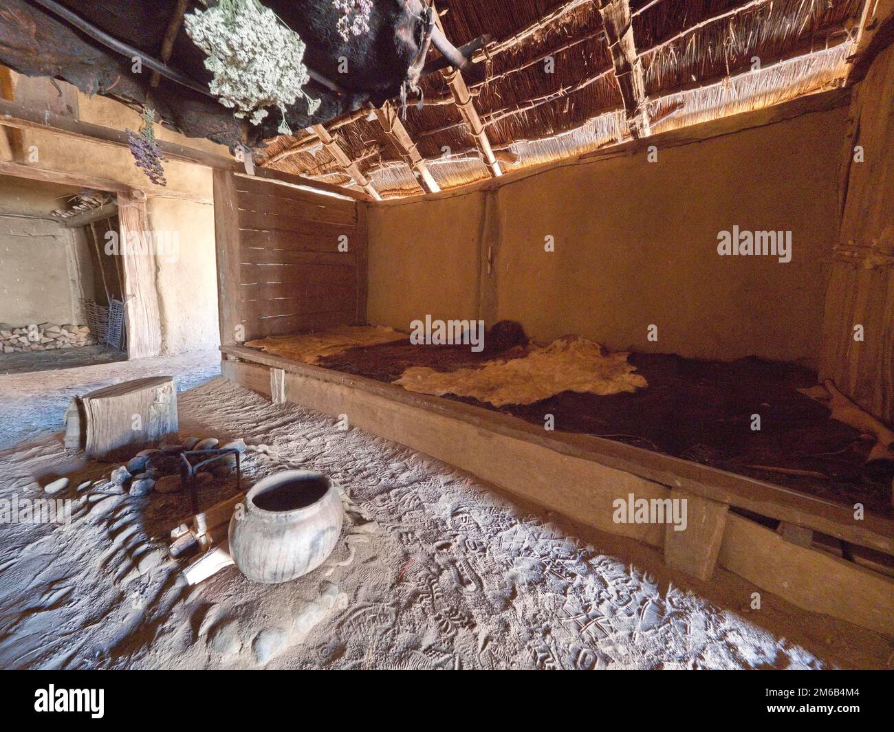 Wikingerdorf Haithabu, UNESCO-Weltkulturerbe, Innere eines ...