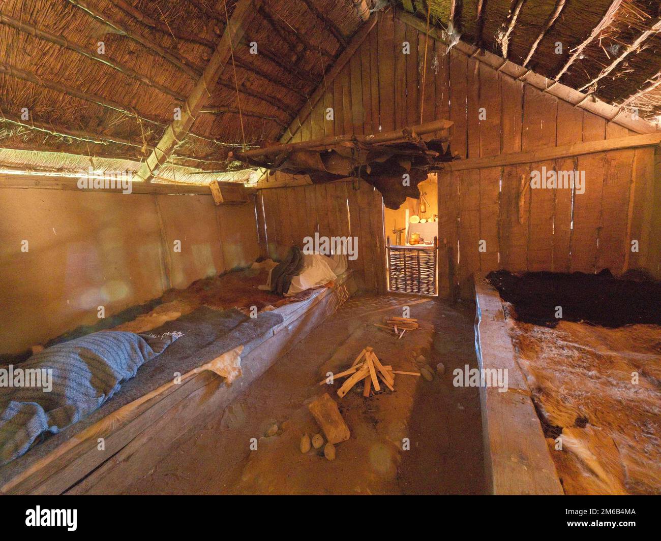 Wikingerdorf Haithabu, UNESCO-Weltkulturerbe, Innere eines ...