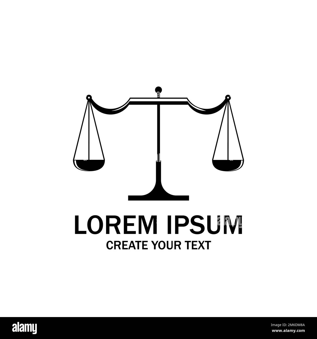 Maßstab für Vektordarstellung. Symbol der Gerechtigkeit ...