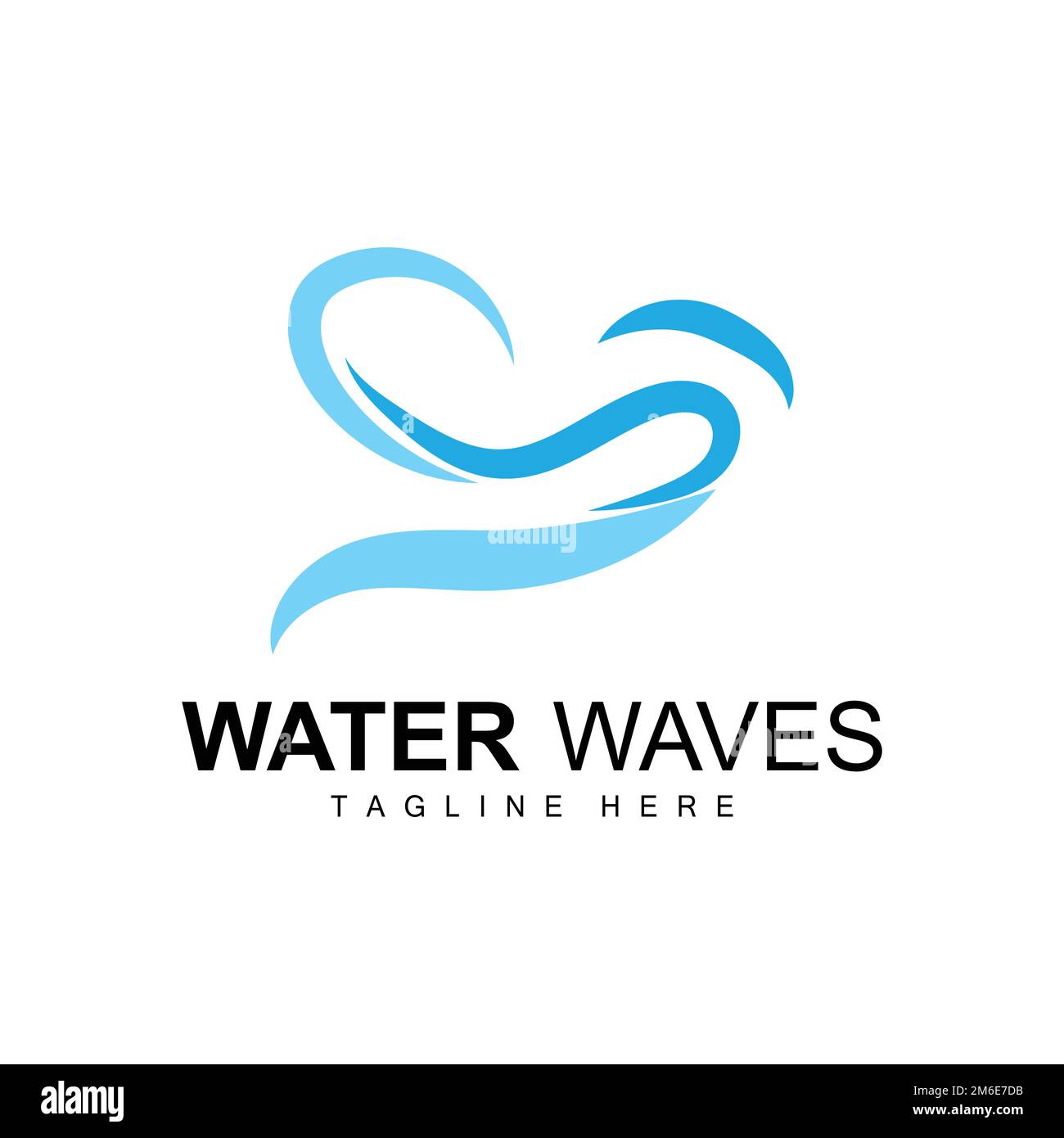 Wasser welle logo Stock-Vektorgrafiken kaufen - Alamy