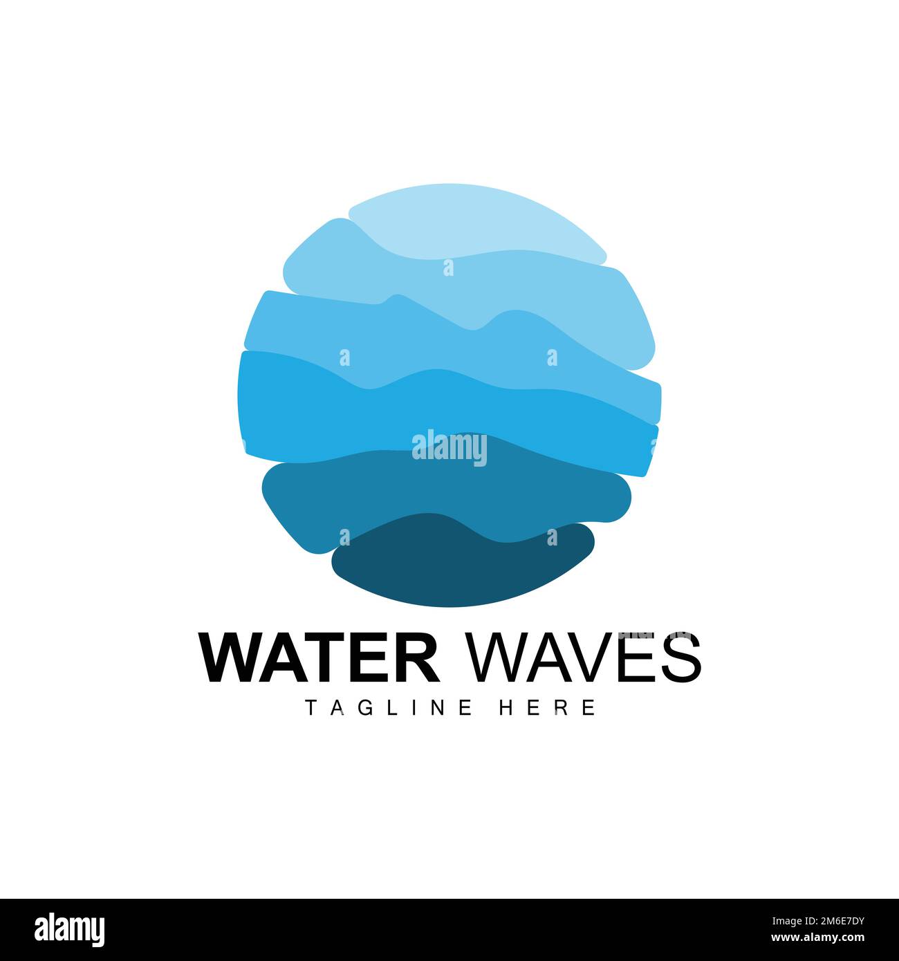 Wasser welle logo Stock-Vektorgrafiken kaufen - Alamy