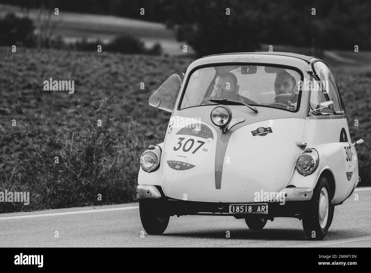 CAGLI , ITALIEN - OTT 24 - 2020 : ISO RIVOLTA ISETTA 1956 auf einem ...