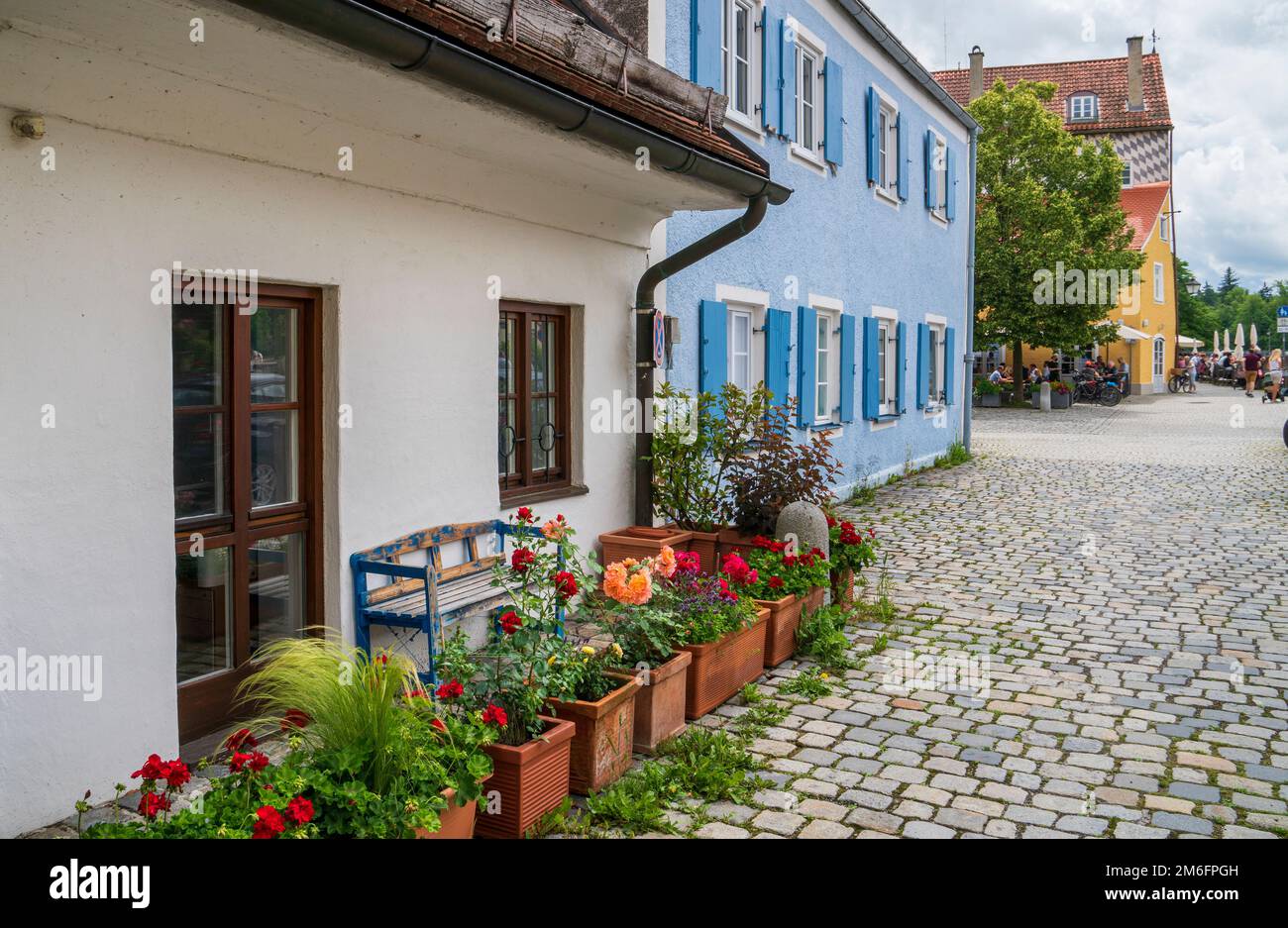 Historische Terrassenhäuser an der Salzgasse in der Altstadt von ...