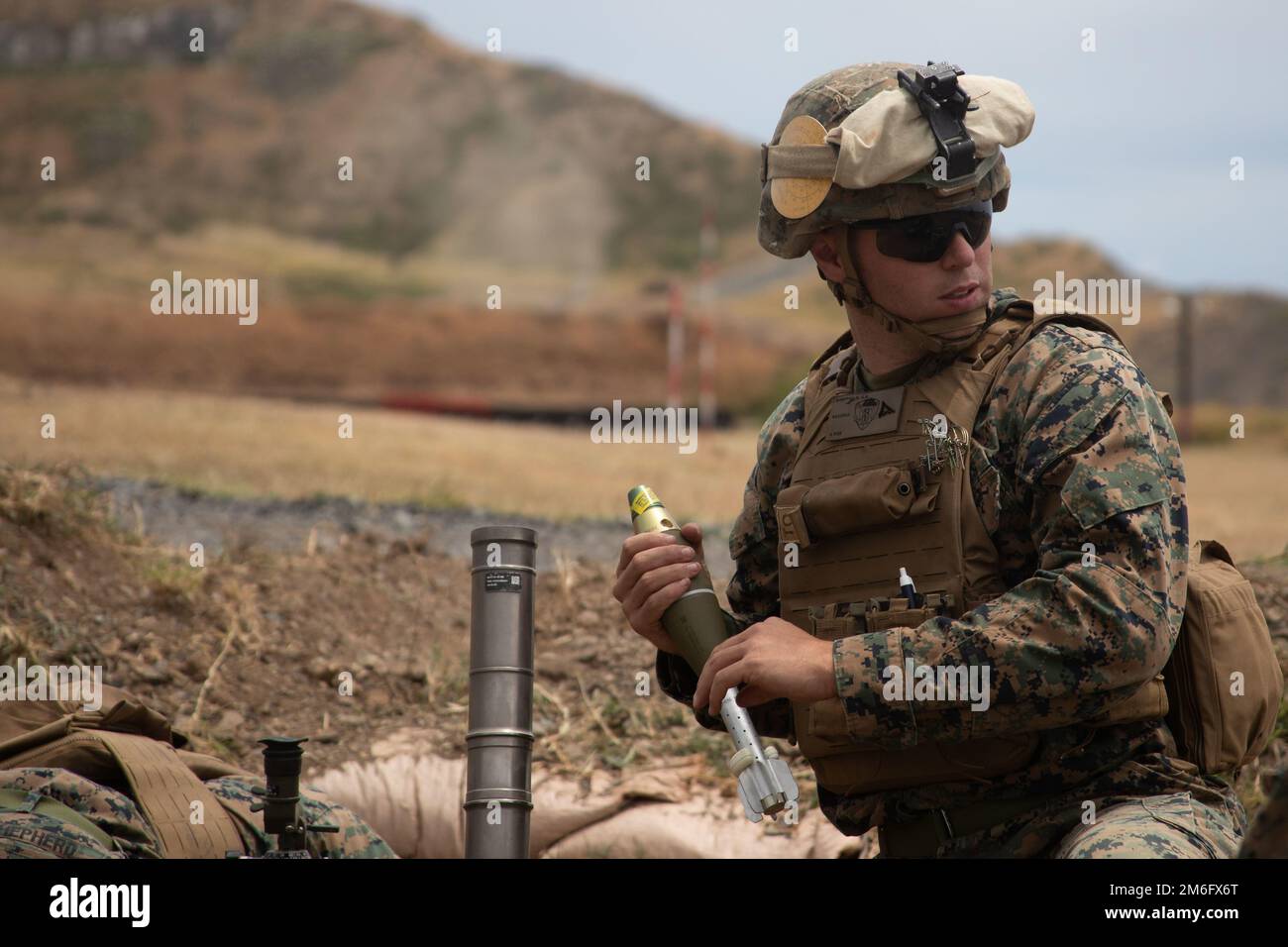 USA Layton Shepherd, Student des Marine Course der Advanced Infantry ...