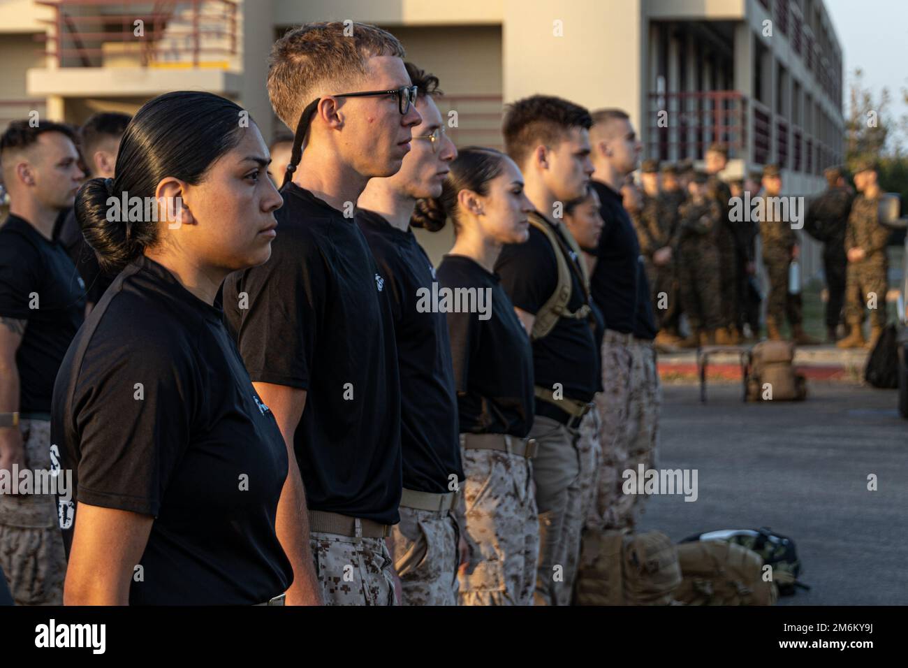 USA Kandidaten für Offiziere des Marine Corps im Offiziersauswahlteam ...