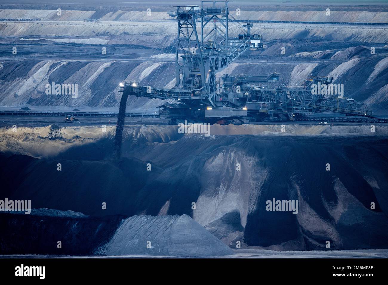 05. Januar 2023, Nordrhein-Westfalen, Jackerath: Blick auf das ...