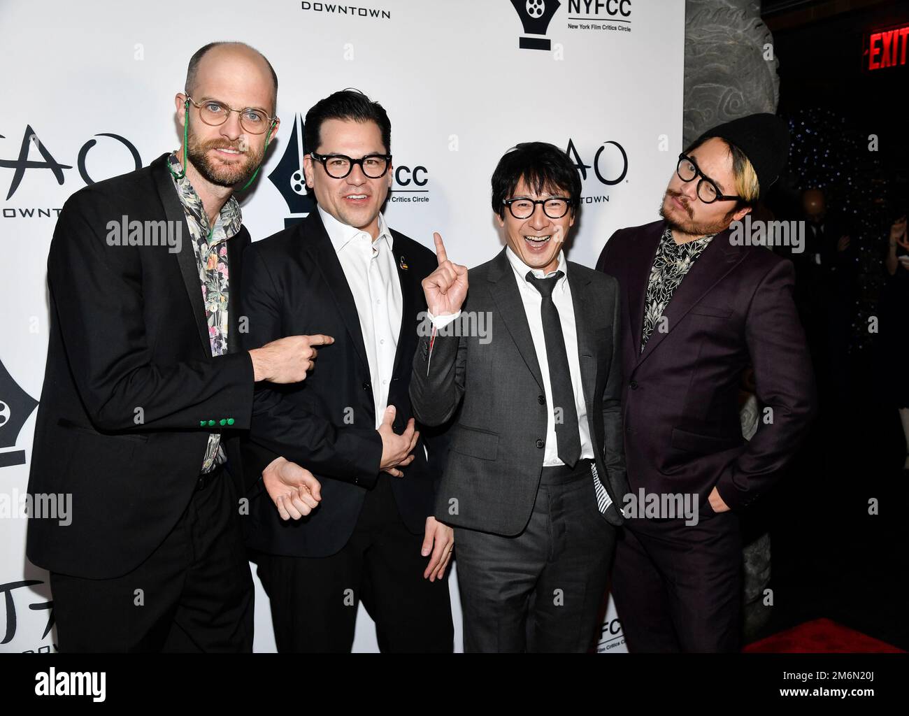 Director Daniel Scheinert, left, producer Jonathan Wang, best ...