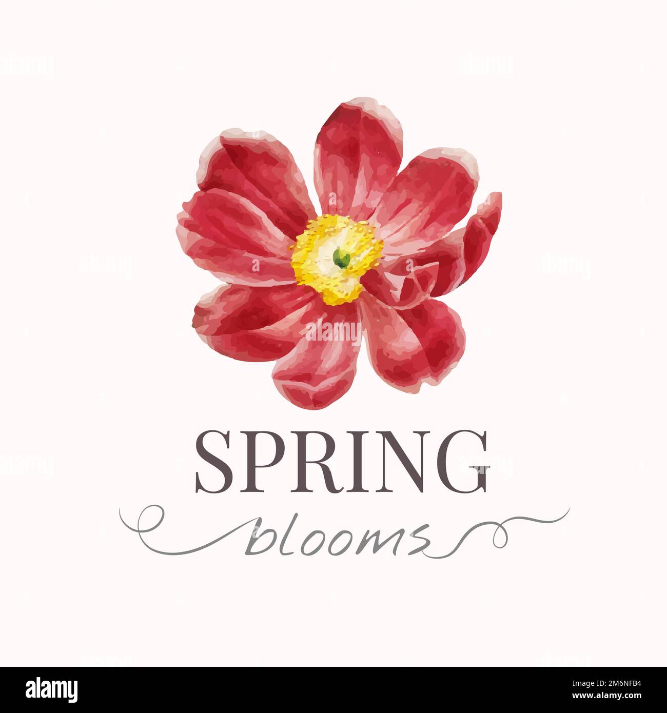 Floral logo Stock-Vektorgrafiken kaufen - Alamy