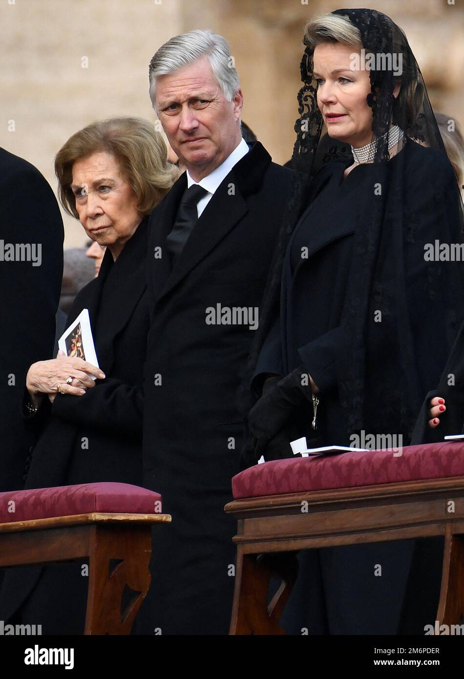 Sofia von Spanien, König Philippe und Königin Mathilde von Belgien ...