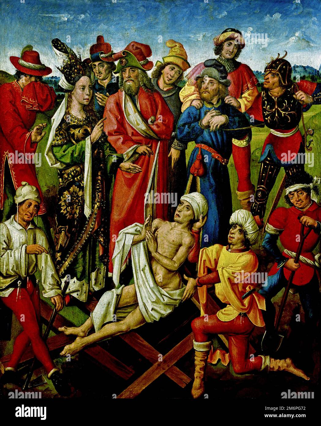 Helena findet das Kreuz von Christus 1475, Meister der Basler Chosroes ...