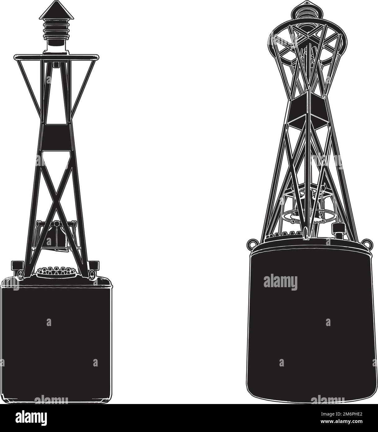 Navigationszeichen boje Stock-Vektorgrafiken kaufen - Alamy