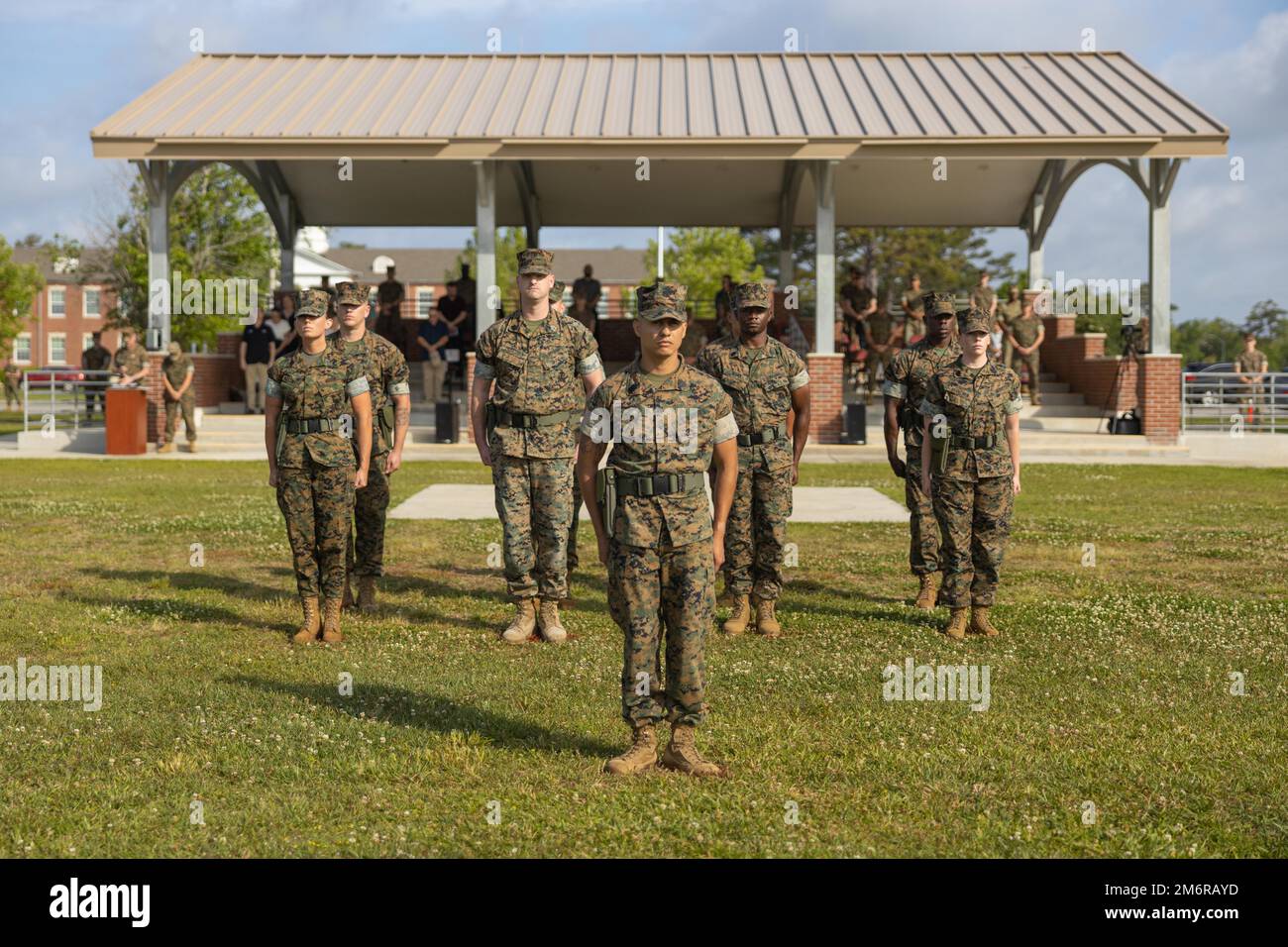 USA Marinekorps-Mitarbeiter mit Hauptquartier-Bataillon (HQBN), 2D ...