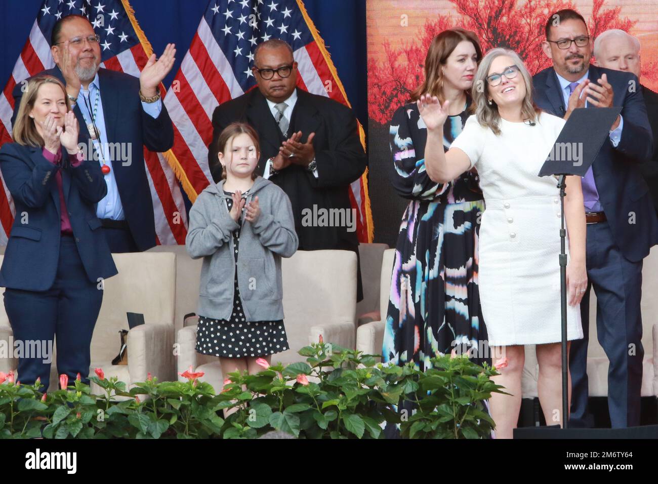 Phoenix, Arizona, am 5. Januar 2022. Die designierte Gouverneurin Katie ...