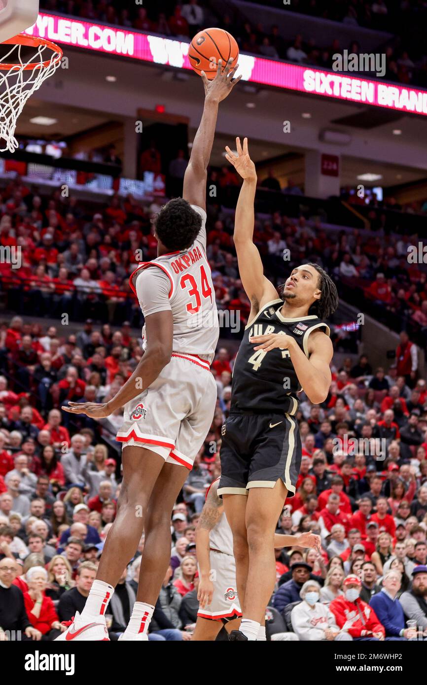 Columbus, Ohio, USA. 5. Januar 2023. Ohio State Buckeyes Center Felix ...