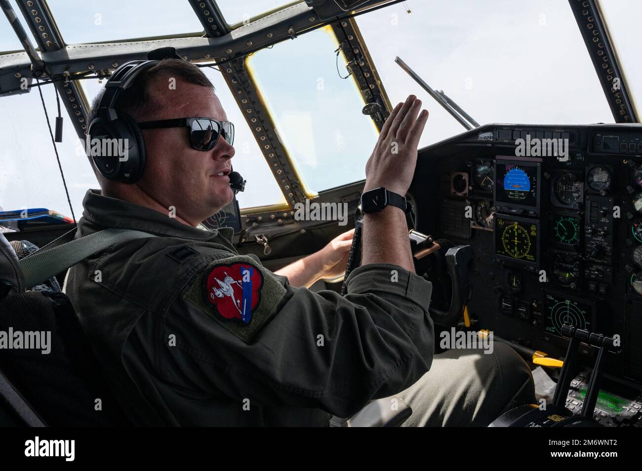Air Force Captain Bryan Reed, ein Pilot, der der 700 ...