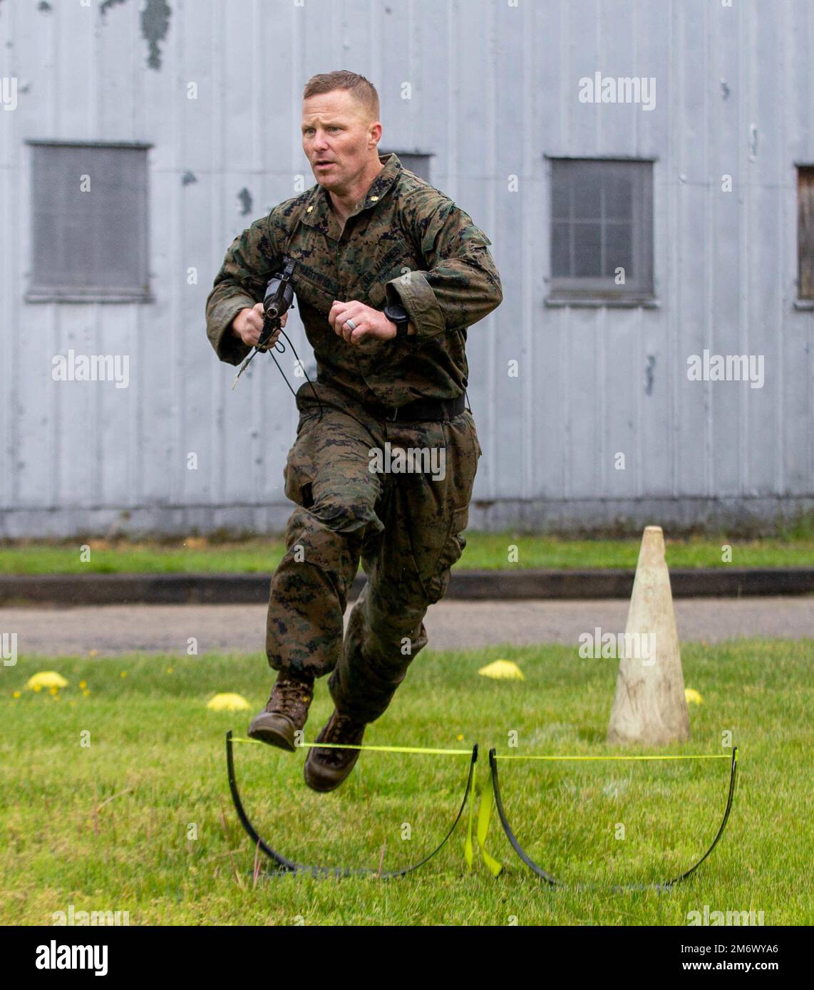 USA Marinekorps Major James Hartwig, Versorgungsoffizier, 23. Marine ...